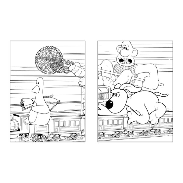 wallace and gromit coloring sheet